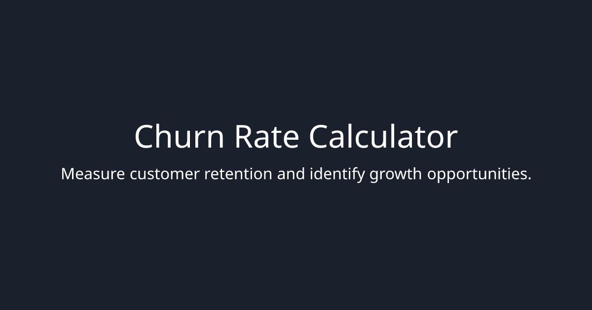 Churn Rate Calculator | NicheProwler